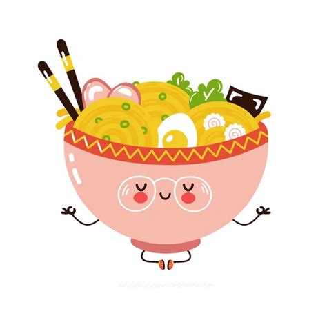 Kawaii Ramen Stock Vektory Royalty Free Kawaii Ramen Ilustrace