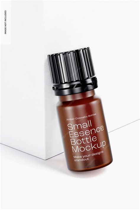 Premium Psd Small Essence Bottle Mockup Leaned