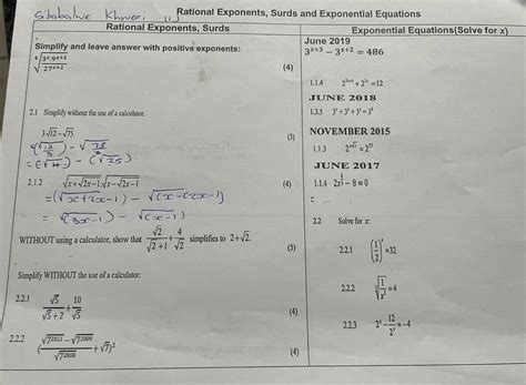Rational Exponents Surds And Exponential StudyX