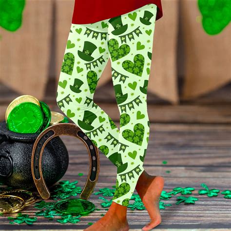 Bunenne Leggings For Women St Patricks Day Leggings Women Holidays