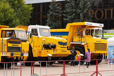 Minsk Bielorrusia 20 De Septiembre De 2022 Camión Volquete Minero