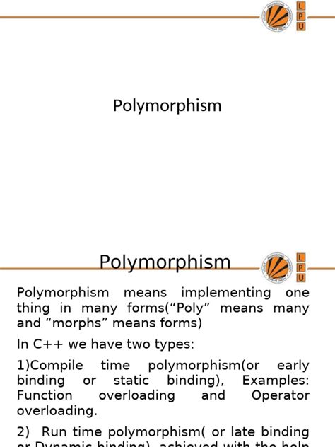 polymorphism pdf class computer programming inheritance object