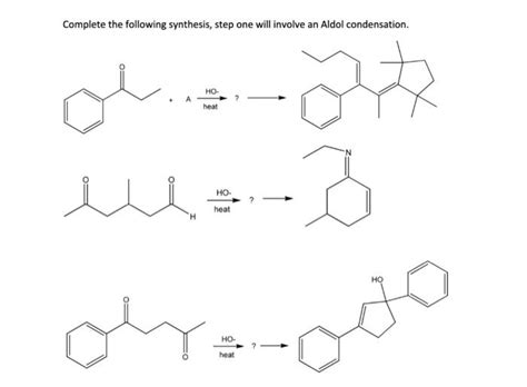 Solved Complete The Following Synthesis Step One Will