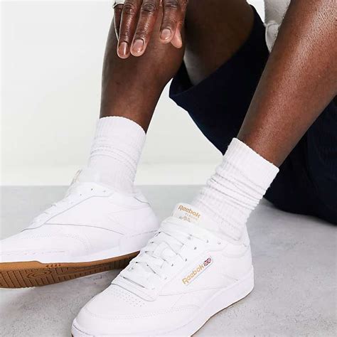 Reebok Classic Club C 85 Sneakers In White And Gum Store