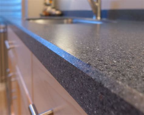 Stunning Lg Hi Macs Graphite Granite Kitchenette Countertop