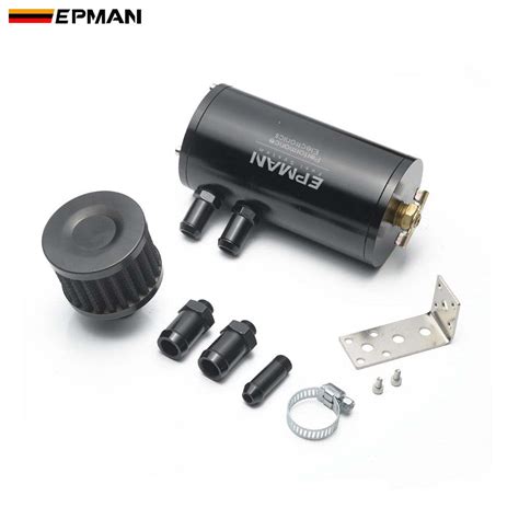 Epman Universal High Quality Brushed Baffled Oil Catch Tank Can With