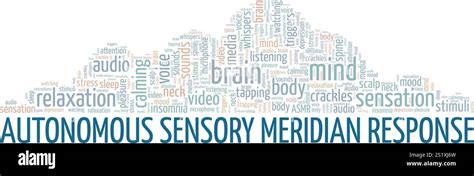 Asmr Autonomous Sensory Meridian Response Word Cloud Conceptual