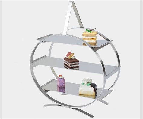 Layer Dim Sum Display Stand For Serving Buffet Food Melding Green