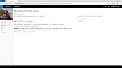 Video 09 Configure User Profile And My Sites Youtube