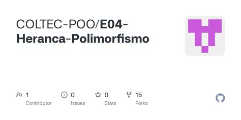 Github Coltec Pooe04 Heranca Polimorfismo