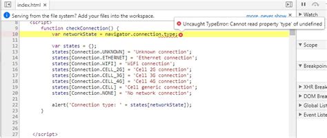 Visual Studio Cordova Uncaught TypeError Cannot Read Property Of