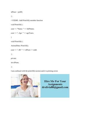 C Basic Derived Class Member Override Define A Member Function Docx
