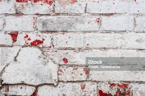 스크래치와 균열이 있는 벽돌 텍스처 0명에 대한 스톡 사진 및 기타 이미지 0명 거친 건축 Istock
