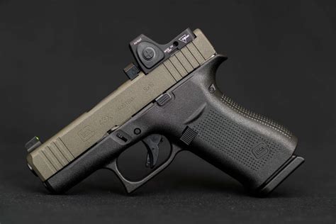 Glock 43x Od Gunmetal Slide W Trijicon Rmr Cc 3 25 Moa Nrc Industries