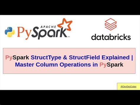 PySpark StructType & StructField Explained | Schema Definition with Examples - YouTube