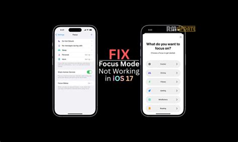 Focus Mode Not Working In IOS 17