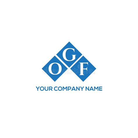 Ogf Letter Logo Design On White Background Ogf Creative Initials