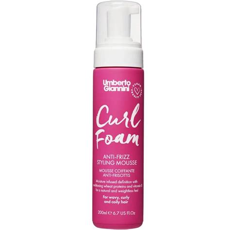 Curl Foam Anti Frizz Styling Mousse For Wavy Curly And Coily Hair 200ml