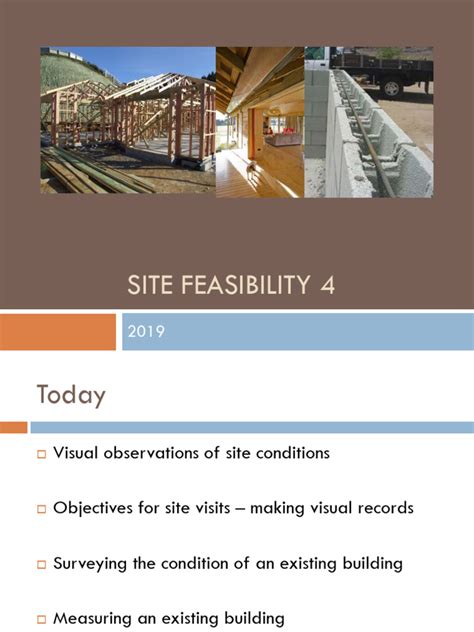 site feasibility 4 site conditions surveyed building survey site measuring 2019 pdf