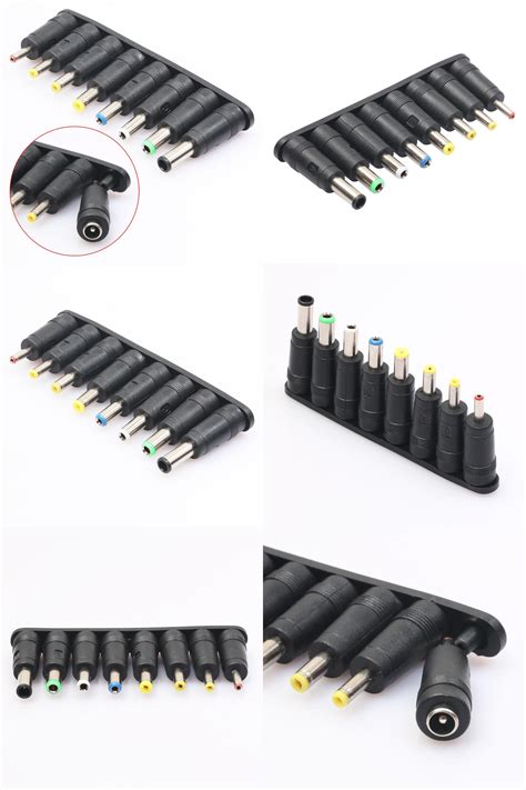 Visit To Buy 8Pcs Laptop Charger Adapter Angled Interchangeable Tips Universal Notebook PC