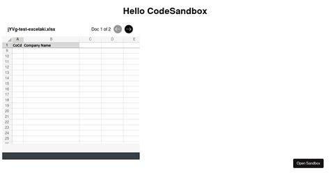 react doc viewer examples codesandbox