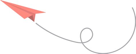 Paper Plane With Line Trace 22188032 Png
