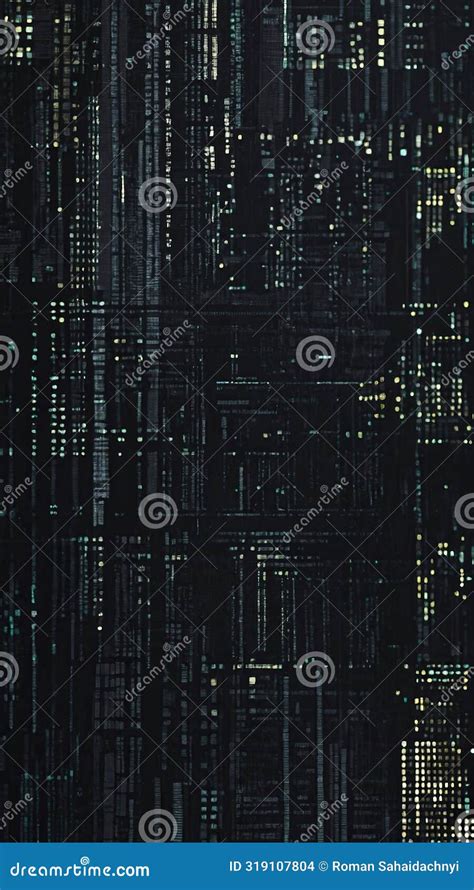 Digital Pixelated Or Bit Patterns Symbolizing Data And Communication