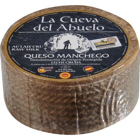 Queijo Manchego Dop 18 Meses Cru Peso Aproximado Por Unidade 3 Kg · La