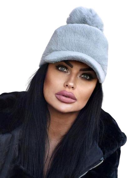 MODNA CZAPKA DAMSKA Z DASZKIEM ZIMOWA ALPAKA 12691610310 Oficjalne