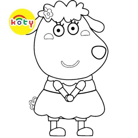 Wolf00 Lucy Kat Pando Set 10 Tờ Tranh Tô Màu Kích Thước A4 A5