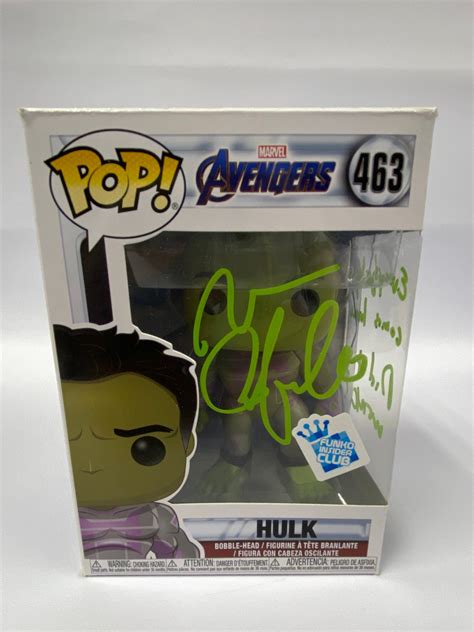 Autographed Signed Funko Pop 463 Mark Ruffalo Avengers Etsy