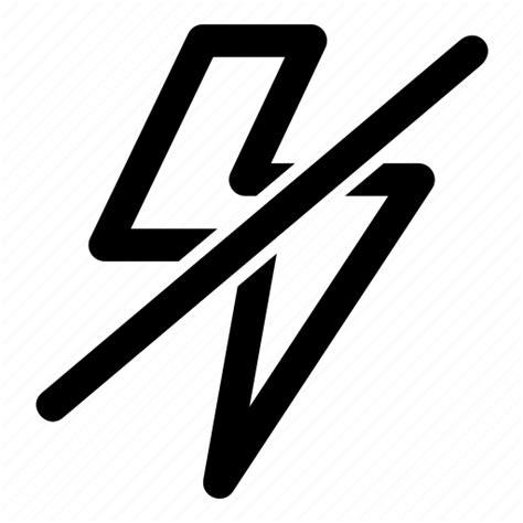 Camera Flash Off Icon