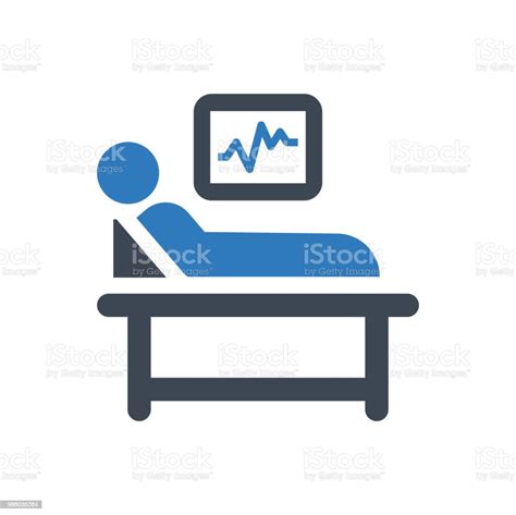 心電圖圖示向量圖形及更多健保和醫療圖片 健保和醫療 圖示 床 Istock