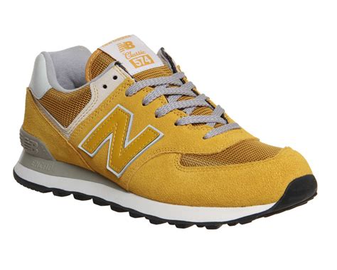 New Balance M574 Mustard Unisex Sports Retro Shoes New Balance