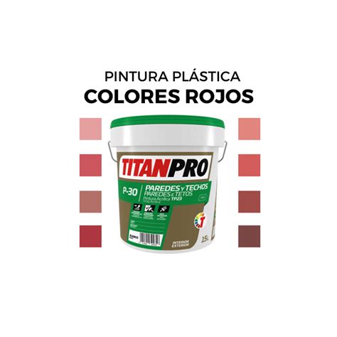 Pintura Plastica En Colores 【 Gama De Colores Rojos 】 Titanlux