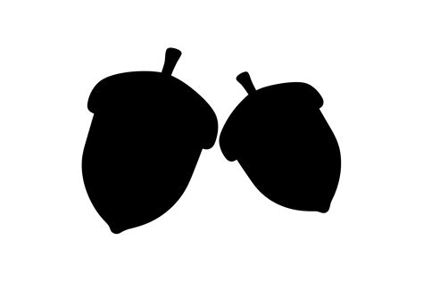 Acorn Svg Acorn Silhouette Svg Graphic By Cuttinglab · Creative Fabrica