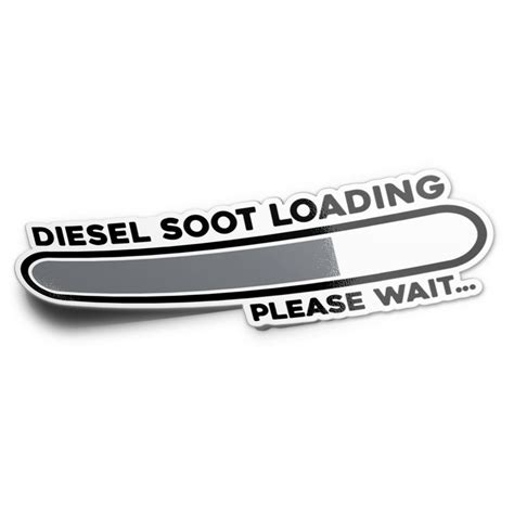 diesel soot loading sticker stickermize