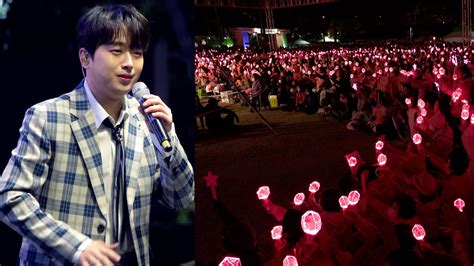 이찬원 굉장히 친한 황윤성 친구의 고향에와서 그의 부모님도 행사장에 공연보러 오셔서 기분이 무척 좋아 콘서트 막콘같은 앵앵콜