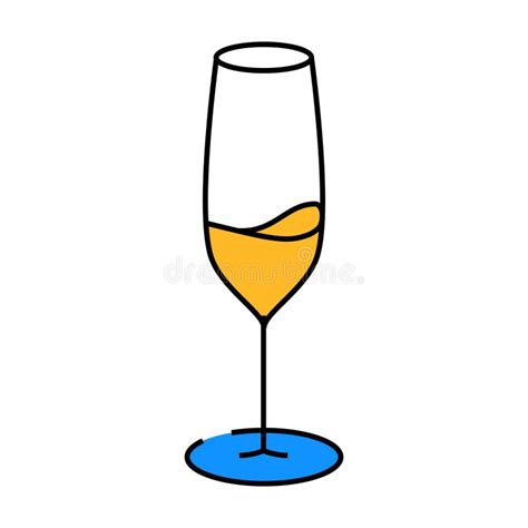 Party Wine Glass Icon Color Illustration Stock Vector Illustration Of