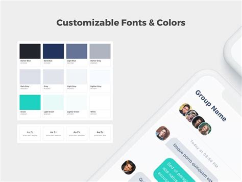 Mesene Message Ui Kit Mobile App High Quality Template For Message Mobile App Designed Mobile