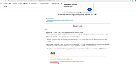 c2w2lab1 lab fails to start source systems data ingestion and