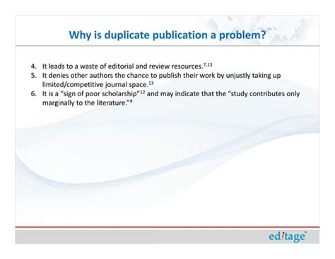duplicate publications and simultaneous submissions