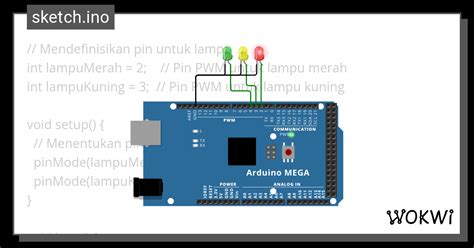 Lampu Denyut Wokwi Esp32 Stm32 Arduino Simulator