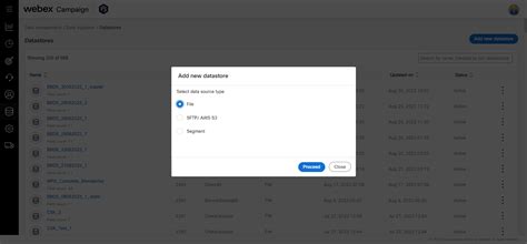 add a new datastore from a file