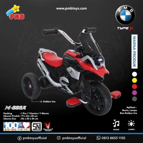 Promo Sepeda Roda Tiga Model Motor Ada Variasi Lampu Dan Musik Diskon
