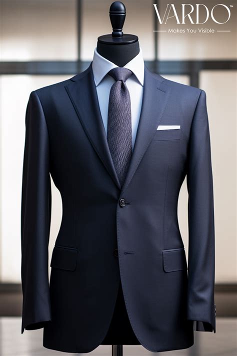 Formal Mens Suit For Weddings Navy Blue Two Piece Suit For Men Vardo