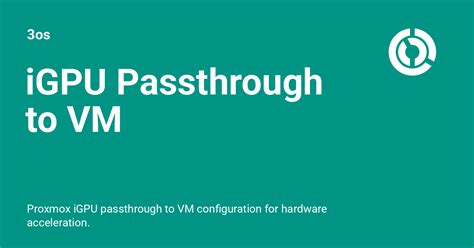 Proxmox Igpu Passthrough 12600h Linux Level1techs Forums