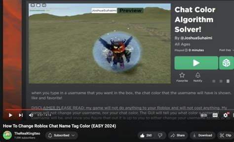 Chat Color Algorithm Solver Roblox