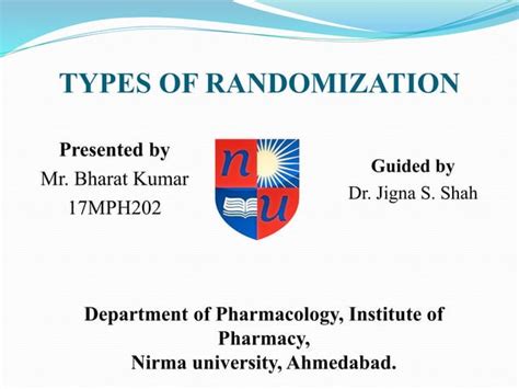 Type Of Randomization Pptx