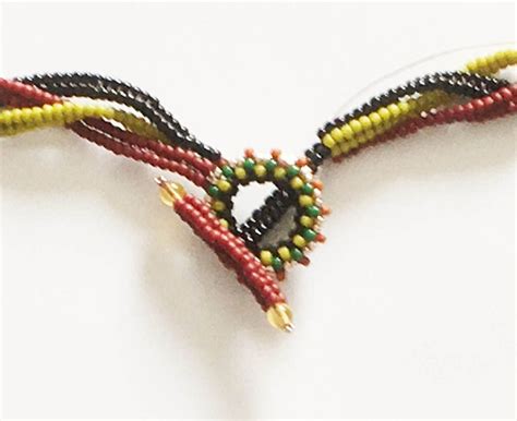 Seed Bead Pattern Tutorial Toggle Loop And Bar Clasp Made With Round